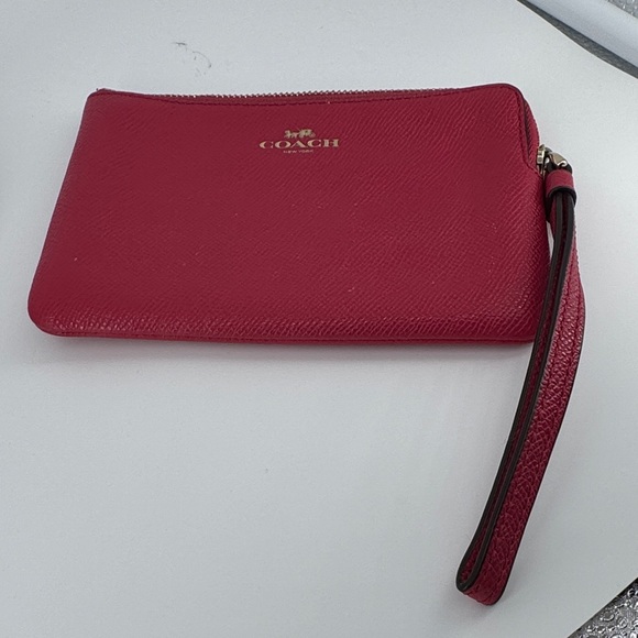 Coach | Bags | Coach Vibrant Red Wristlet Clutch | Poshmark